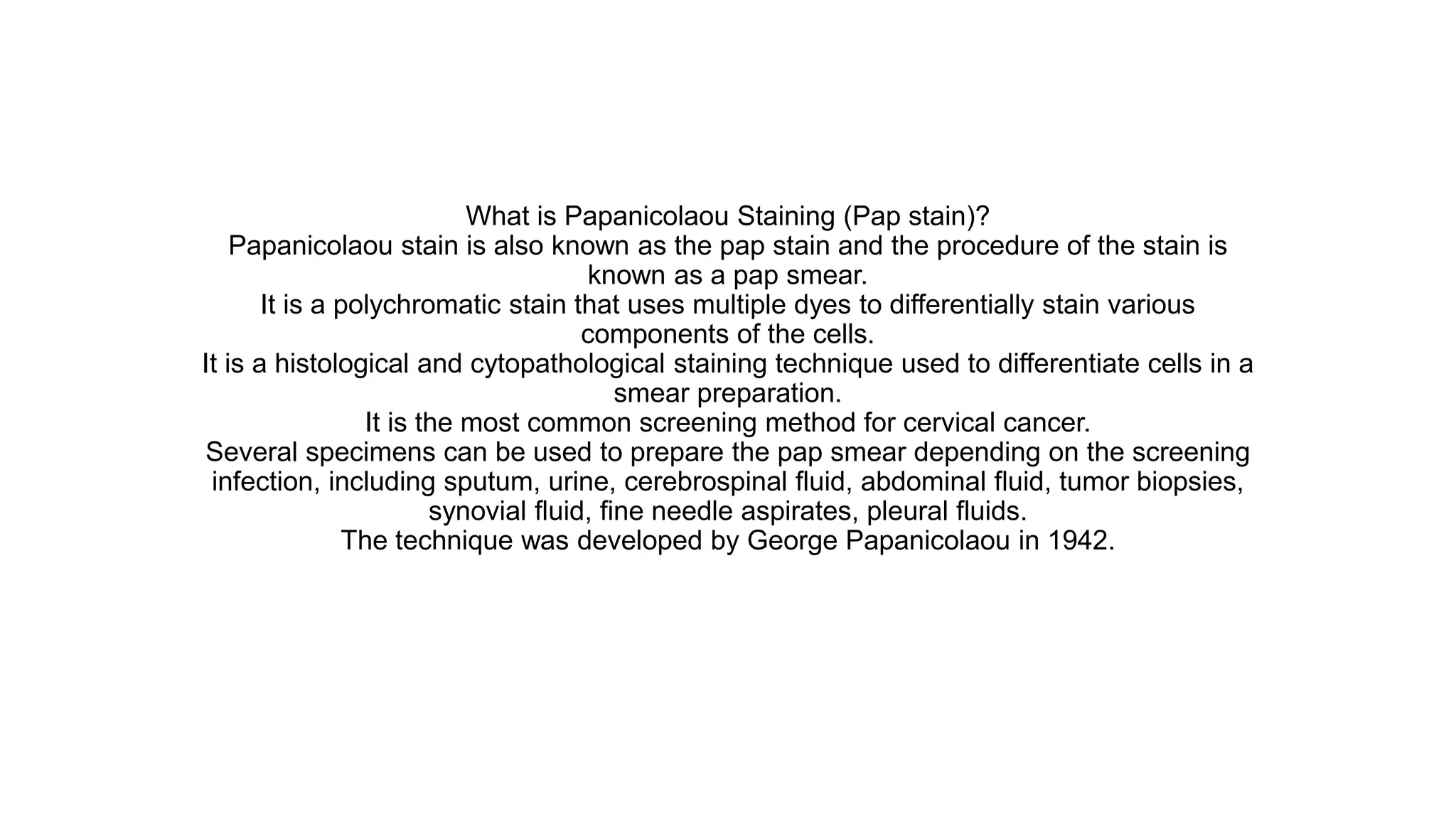 papanicolau staining for cytology .pptx