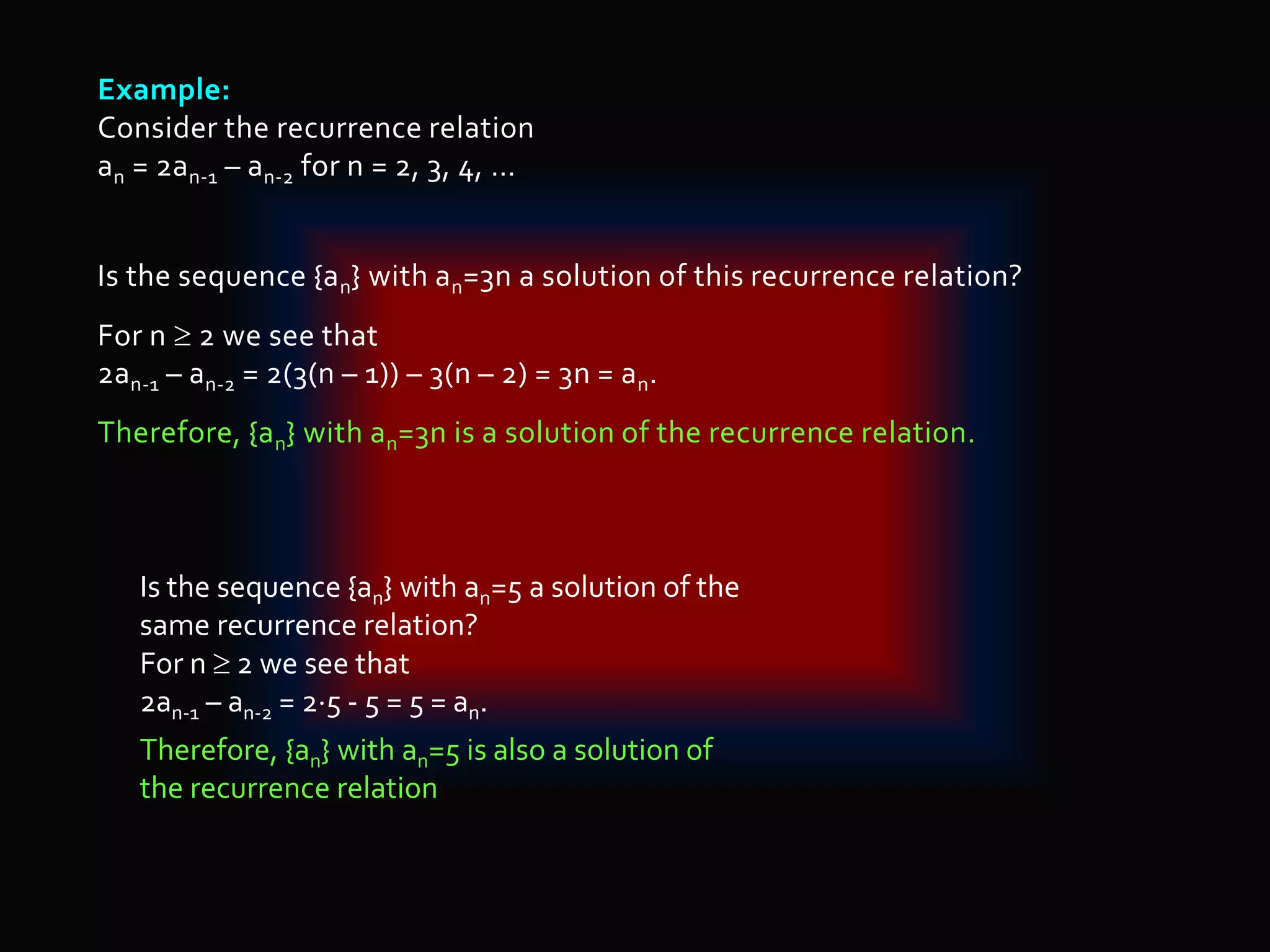 Recurrence Relation | PPTX
