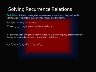 Recurrence Relation | PPTX