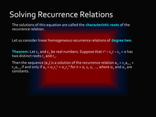 Recurrence Relation | PPTX