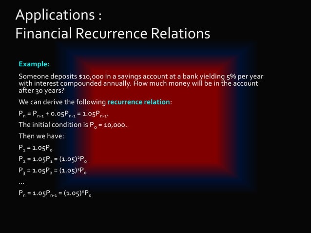 Recurrence Relation | PPTX