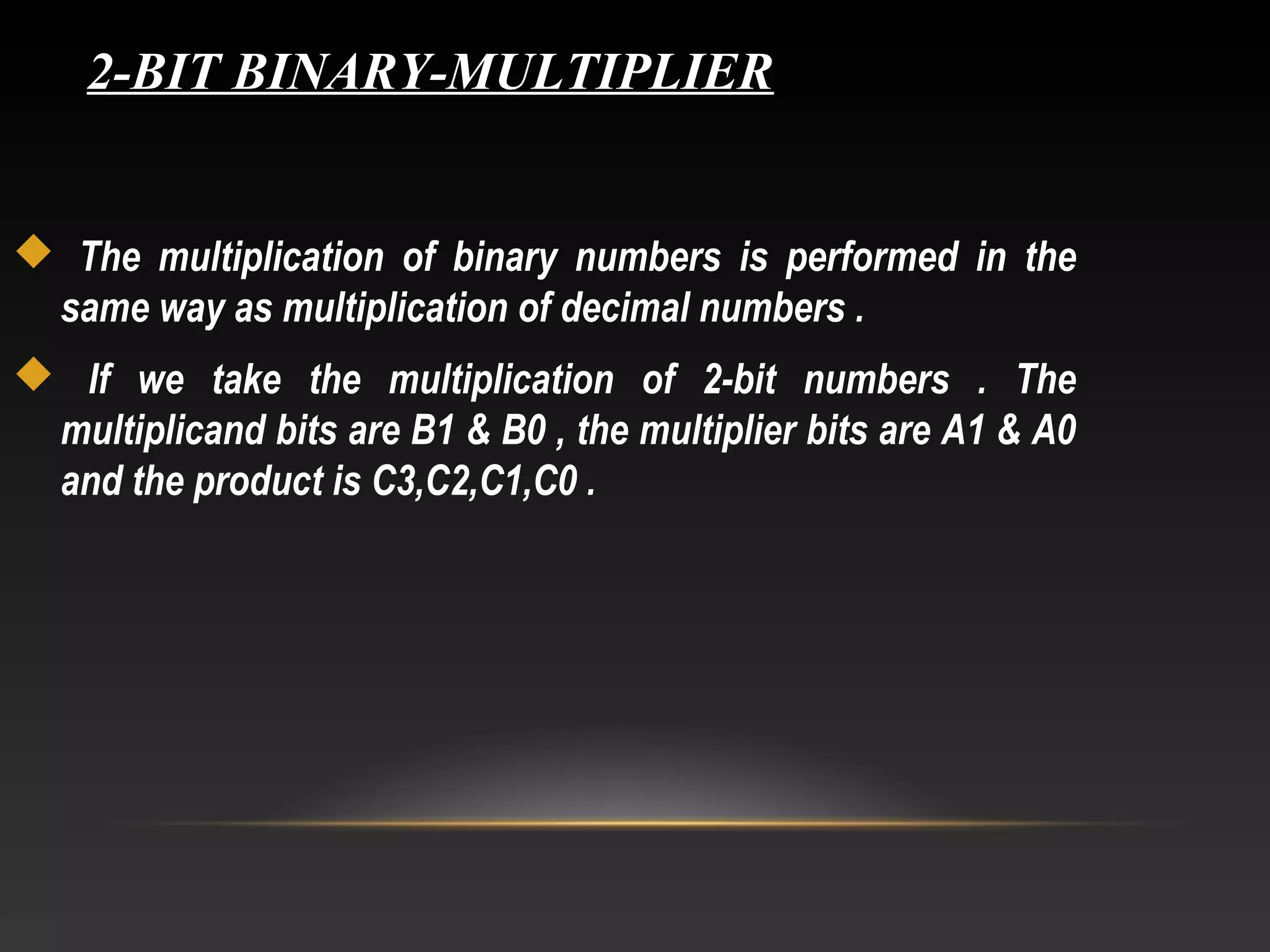 Binary Mutipliers | PPT