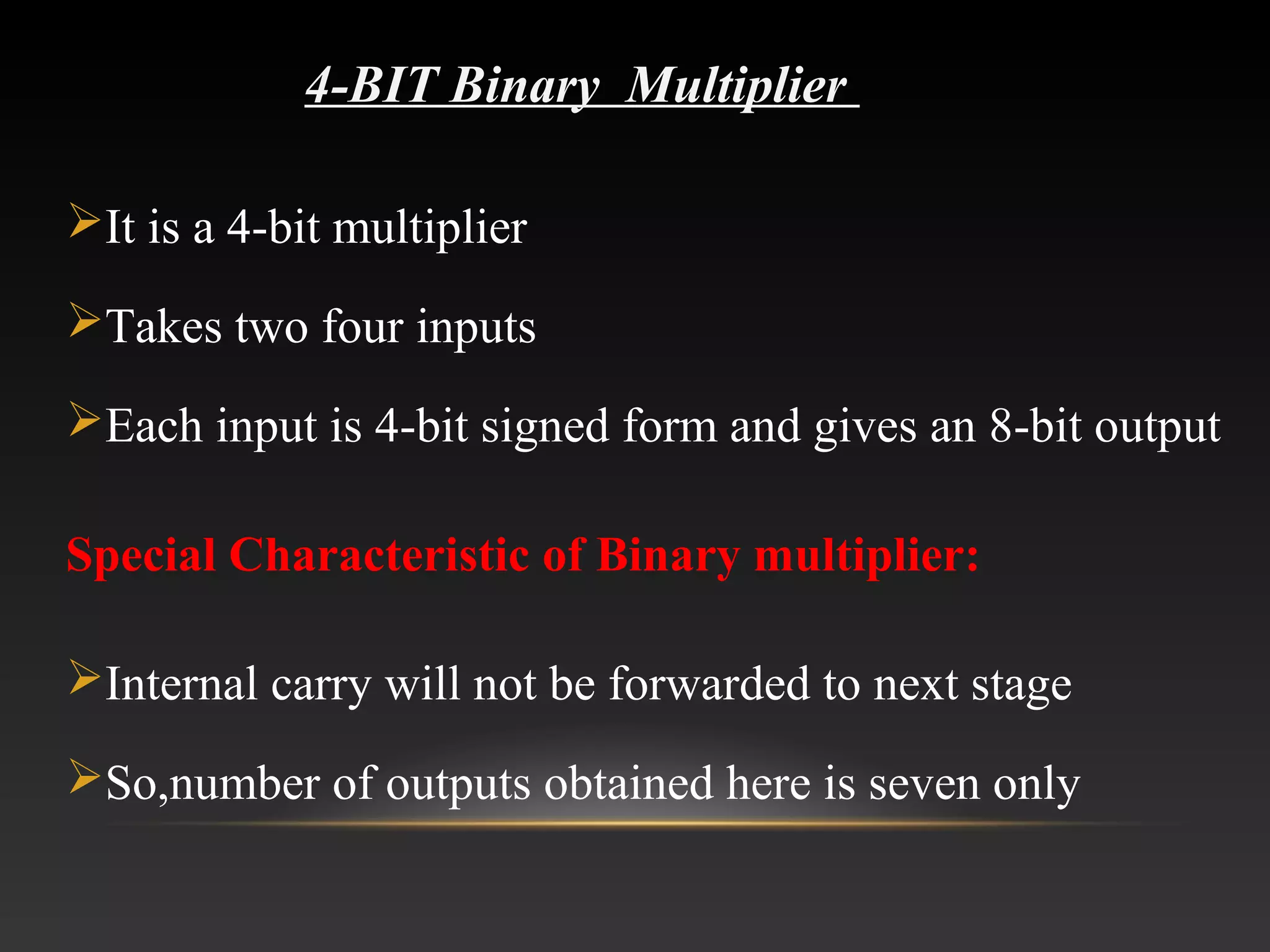 Binary Mutipliers | PPT
