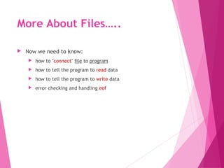 File Handling In C++(OOPs)) | PPT
