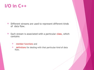 File Handling In C++(OOPs)) | PPT