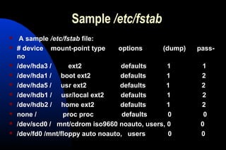 UNIX(Essential needs of administration) | PPT