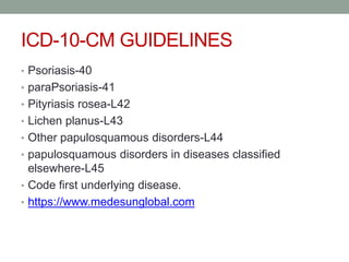 Papulosquamous disorders | PPTX