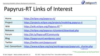 Papyrus for RealTime - Executable Modeling on Eclipse | PPT