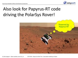 Papyrus-RT - Executable modeling on eclipse | PPT