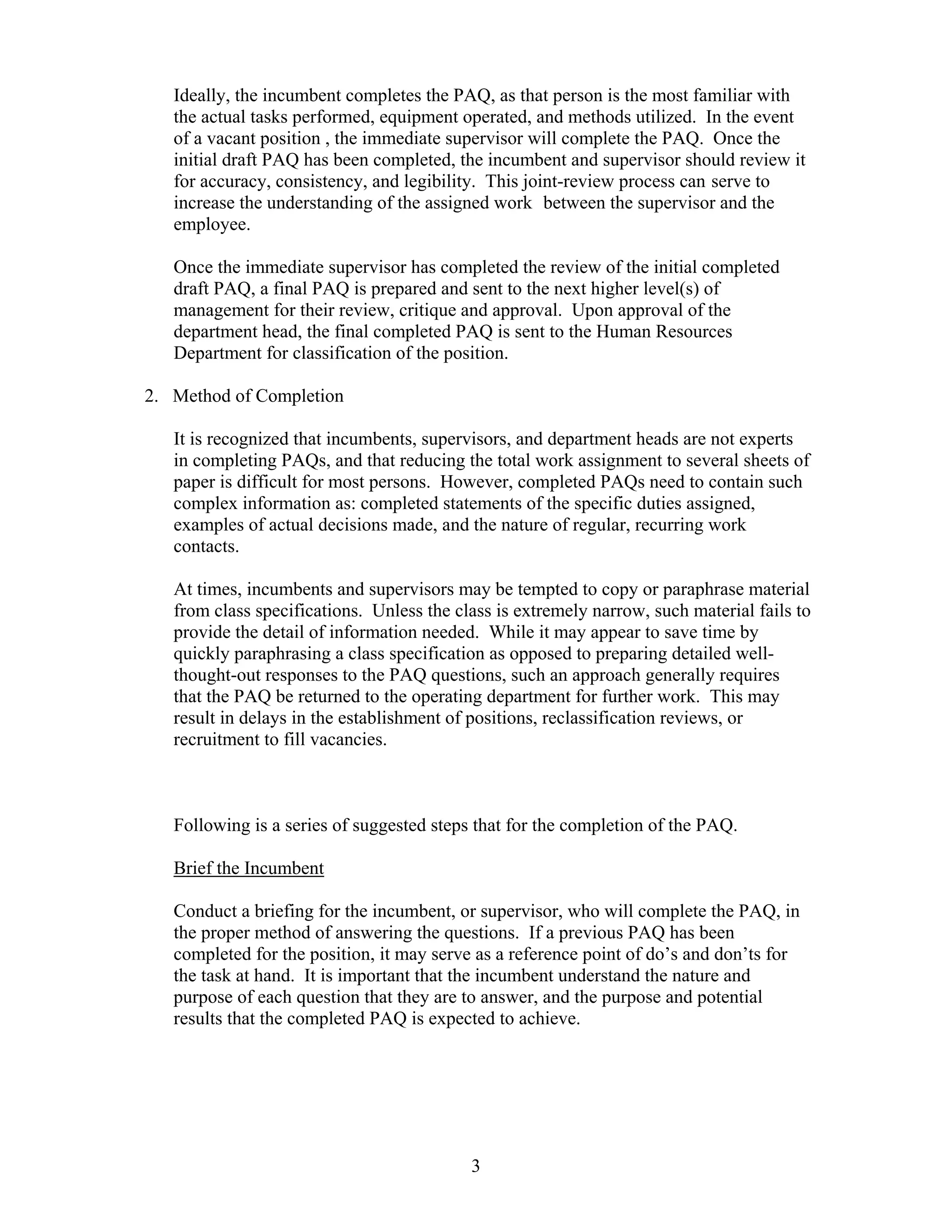 Paq instructions | PDF