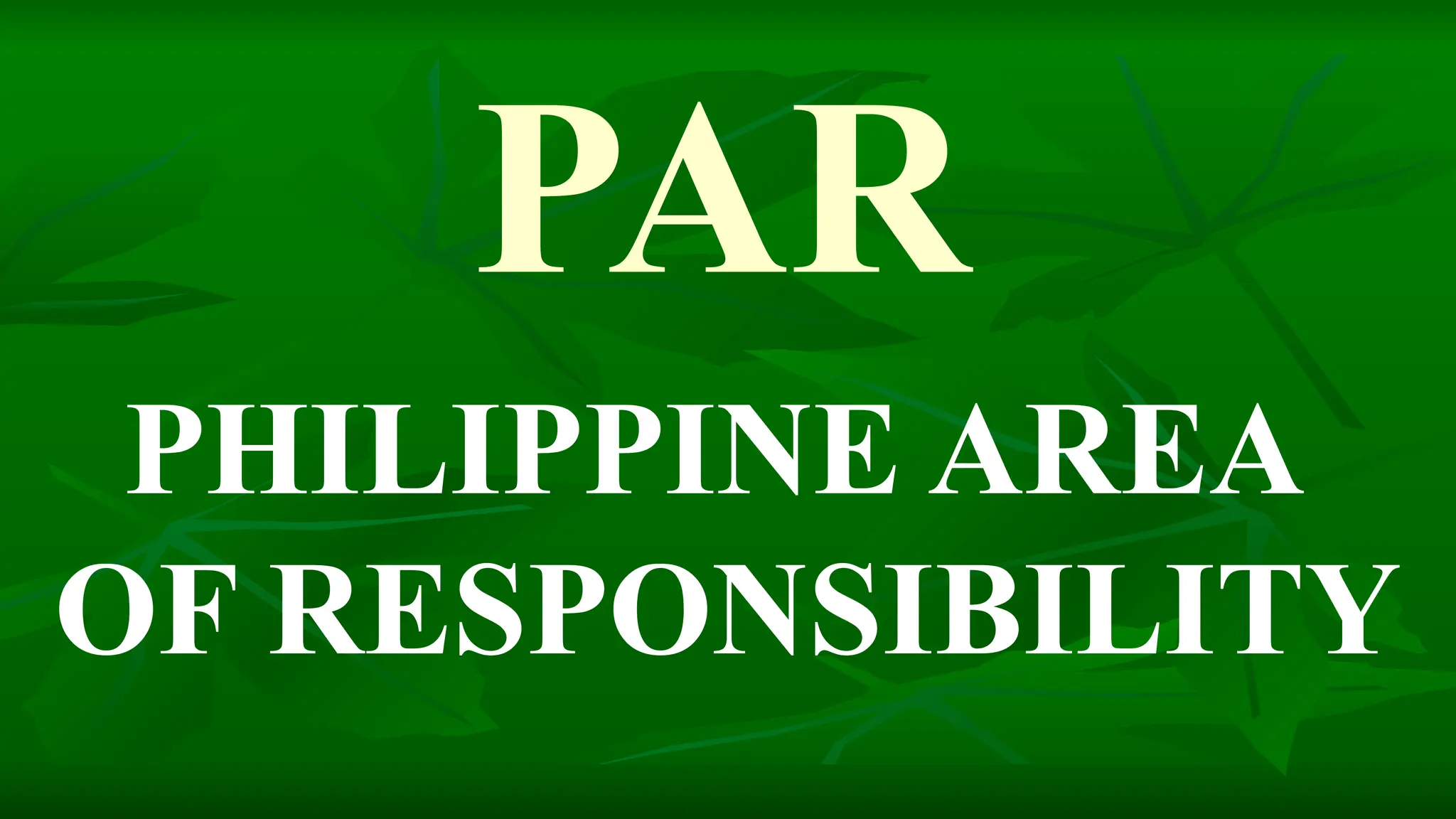 Philippine Area of Responsibility PPT Free | PPTX