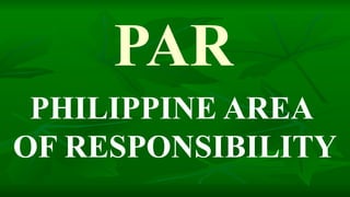 Philippine Area of Responsibility PPT Free | PPTX