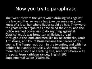 Para.summ.quote intro | PPT