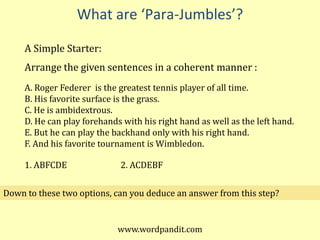 Para jumbles | PPTX
