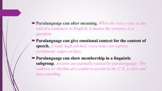 Para-Language | PPTX