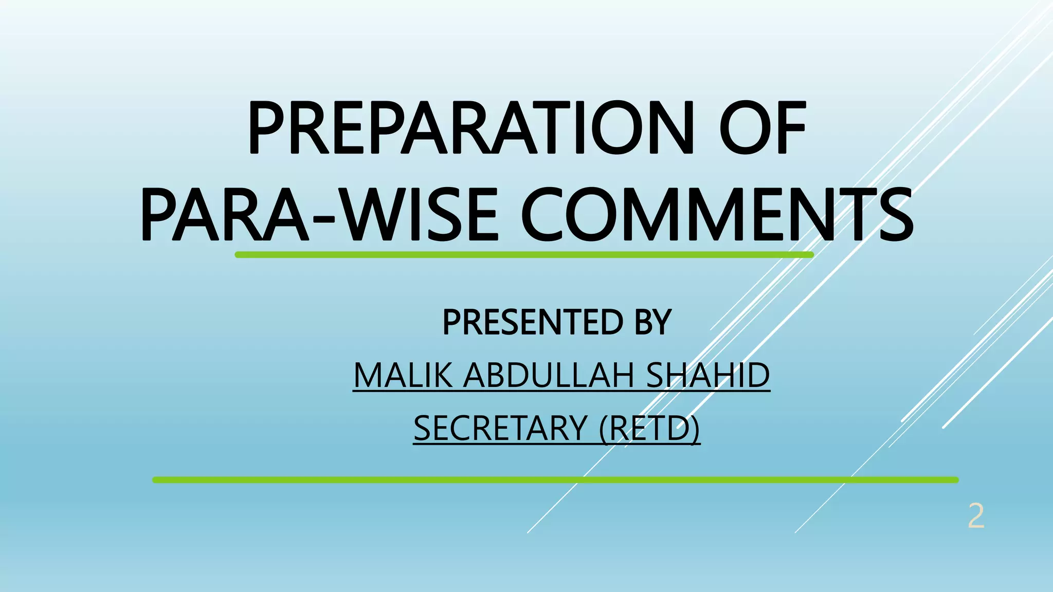 Para-wise comments.pptx