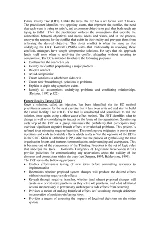 Theory of Constraints" Thinking Processes | PDF