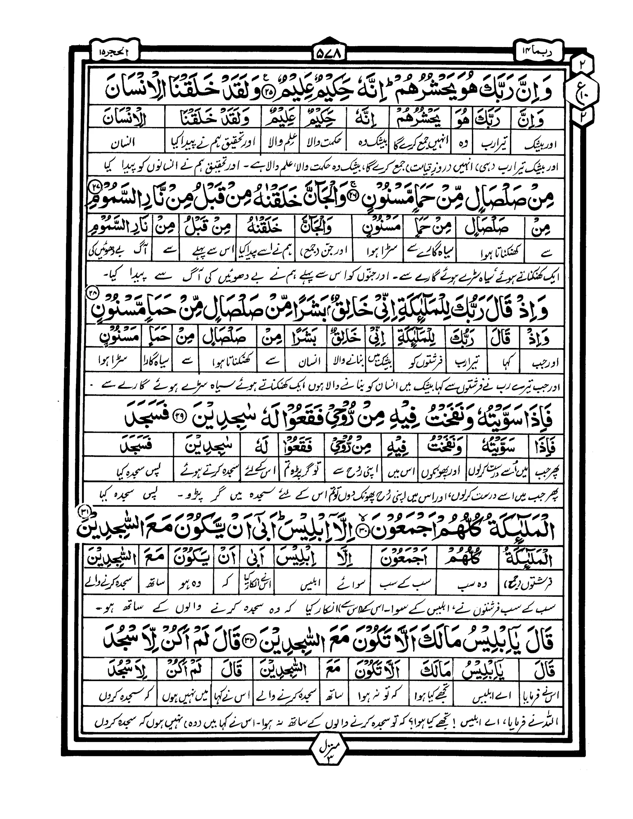 Quran with urdu translation and Tafseer | Para14 | PDF