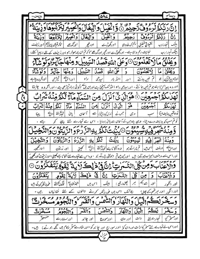 Quran with urdu translation and Tafseer | Para14 | PDF