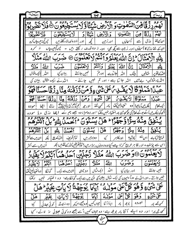 Quran with urdu translation and Tafseer | Para14 | PDF