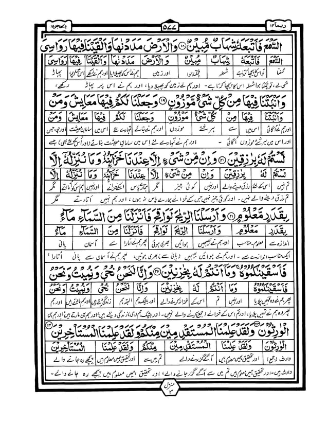 Quran with urdu translation and Tafseer | Para14 | PDF