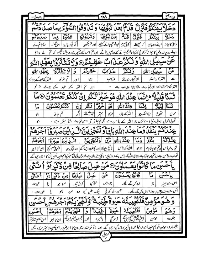 Quran with urdu translation and Tafseer | Para14 | PDF