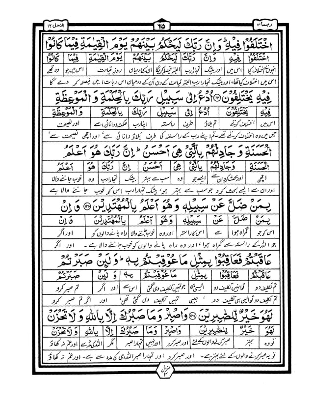 Quran with urdu translation and Tafseer | Para14 | PDF
