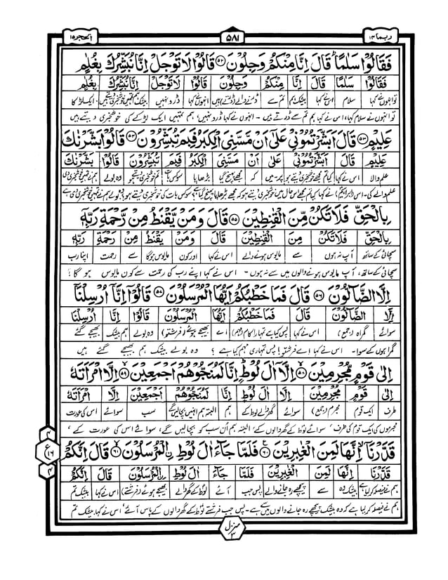 Quran with urdu translation and Tafseer | Para14 | PDF