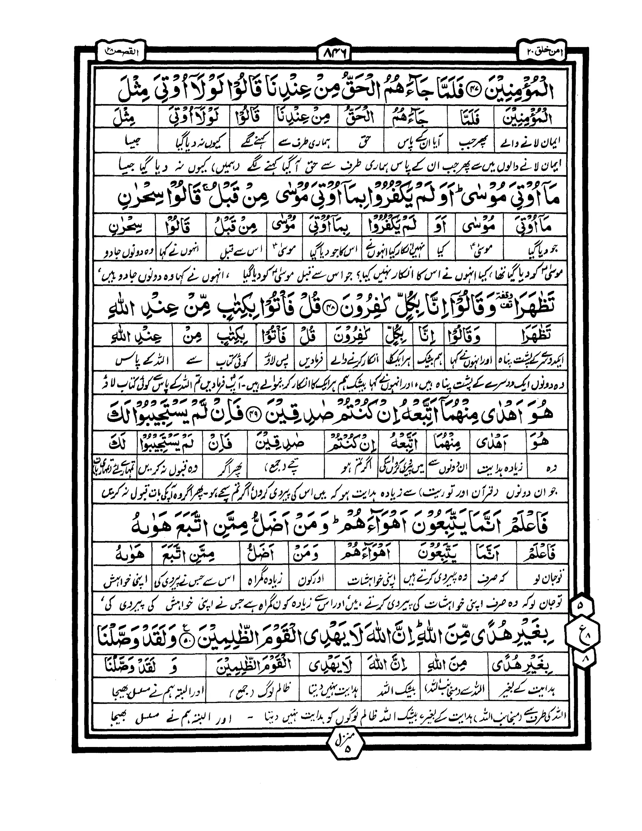 Quran with urdu translation and Tafseer | Para 20 | PDF