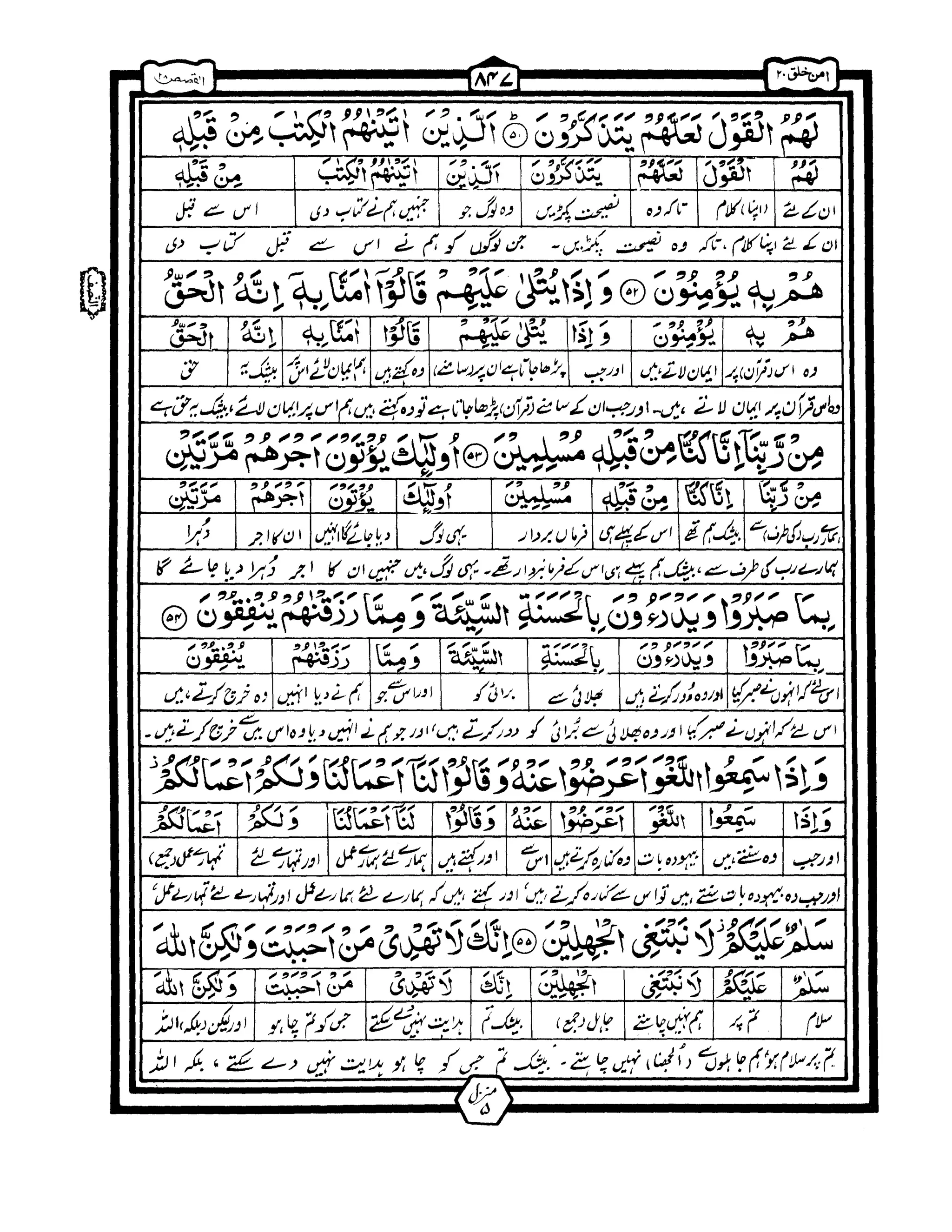 Quran with urdu translation and Tafseer | Para 20 | PDF