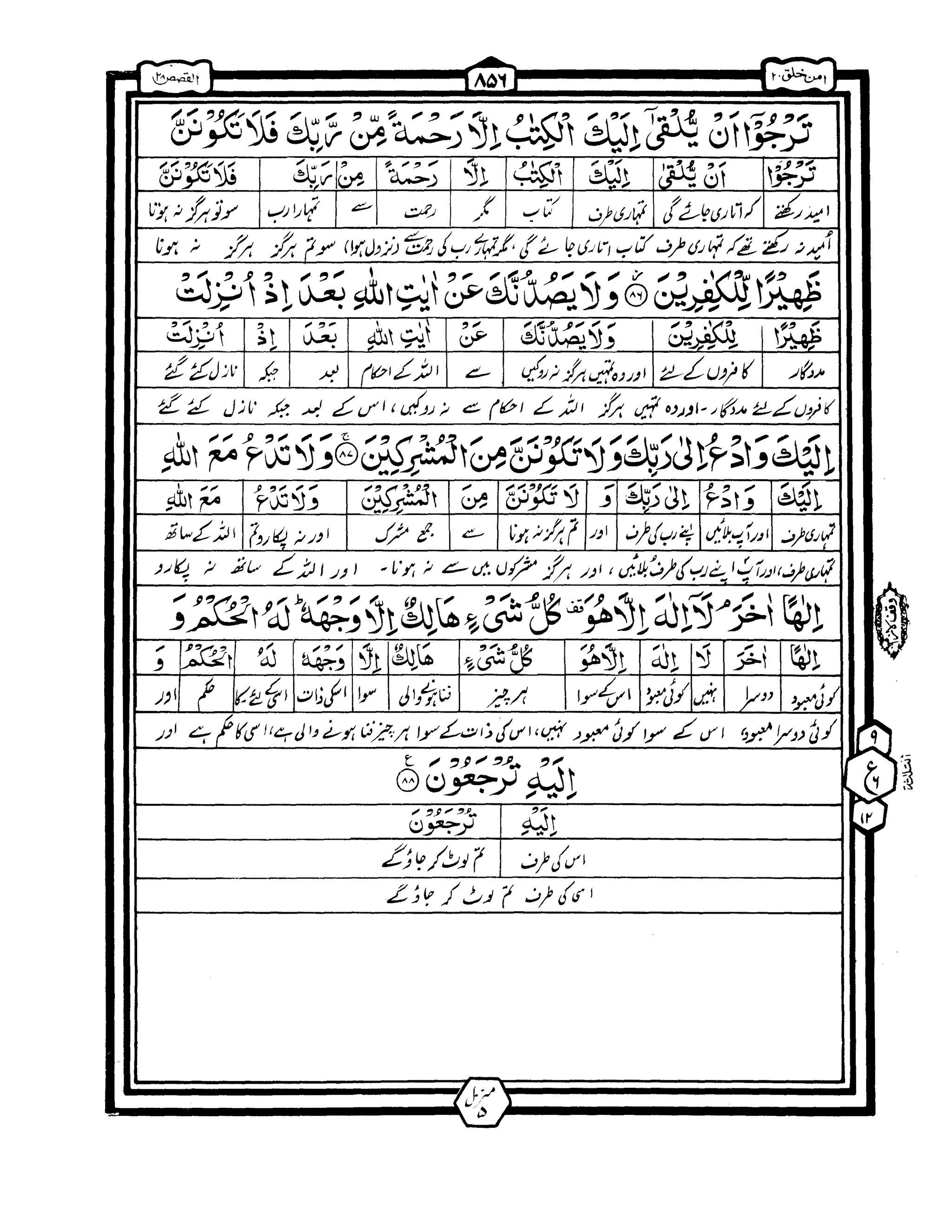 Quran with urdu translation and Tafseer | Para 20 | PDF