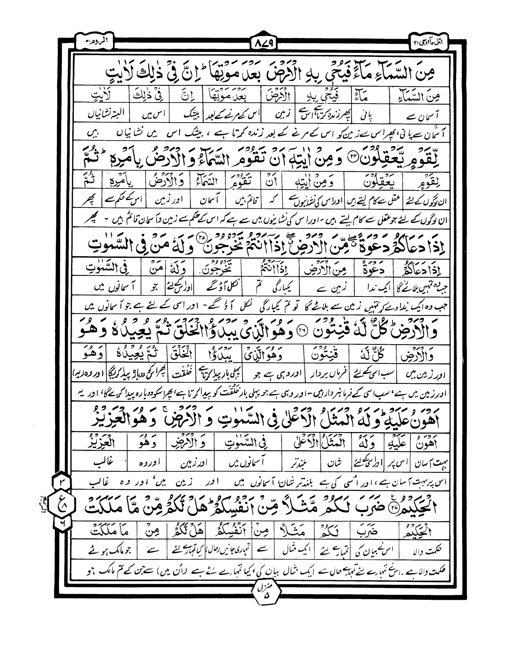 Quran with urdu translation and Tafseer | Para 21 | PDF