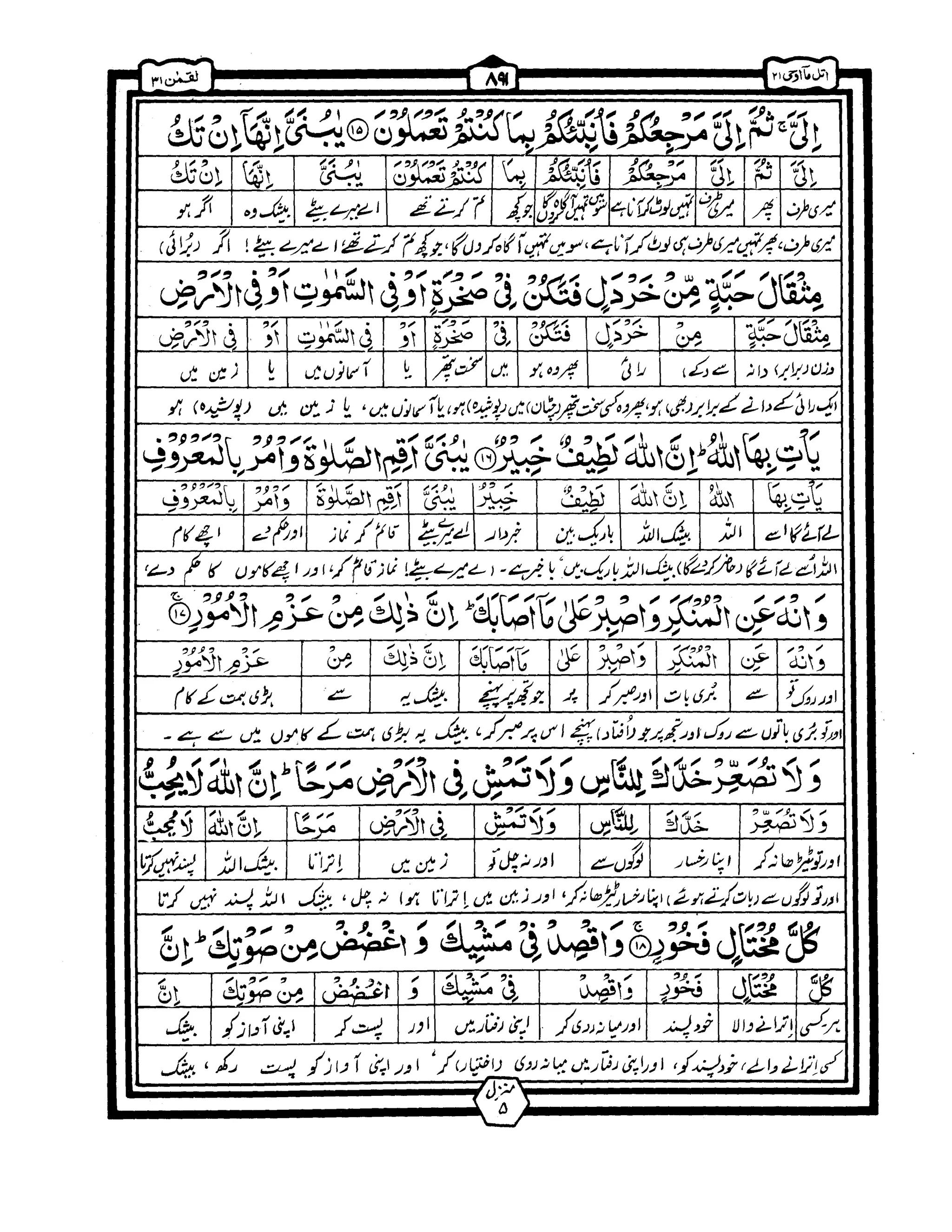 Quran with urdu translation and Tafseer | Para 21 | PDF