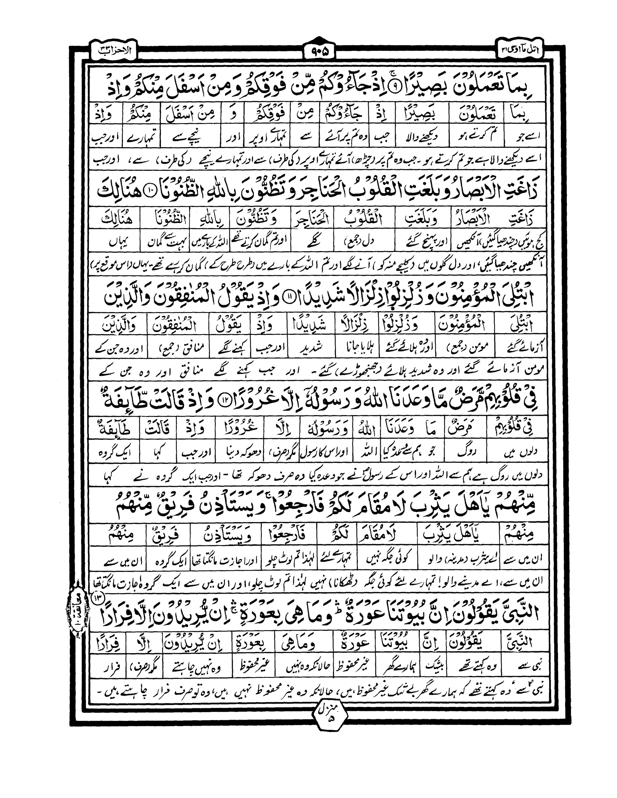 Quran with urdu translation and Tafseer | Para 21 | PDF