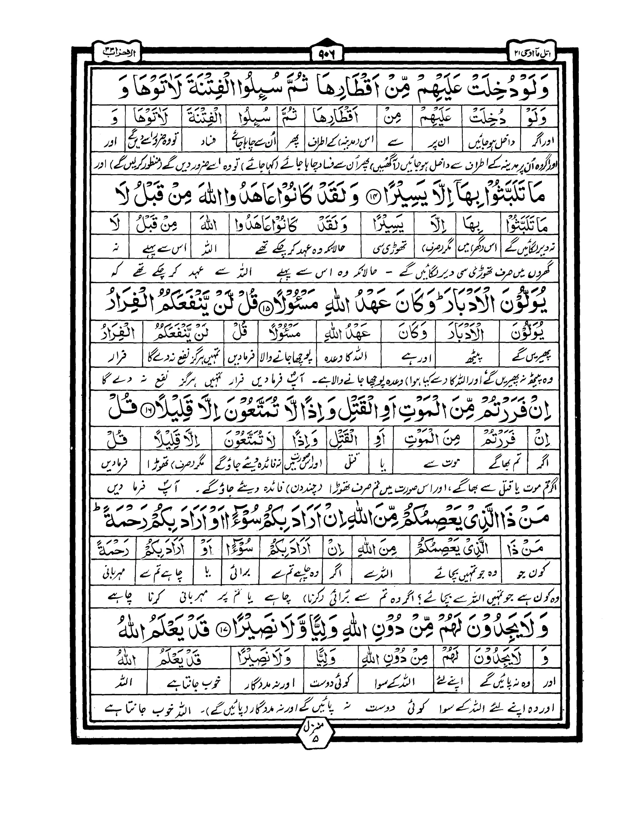 Quran with urdu translation and Tafseer | Para 21 | PDF