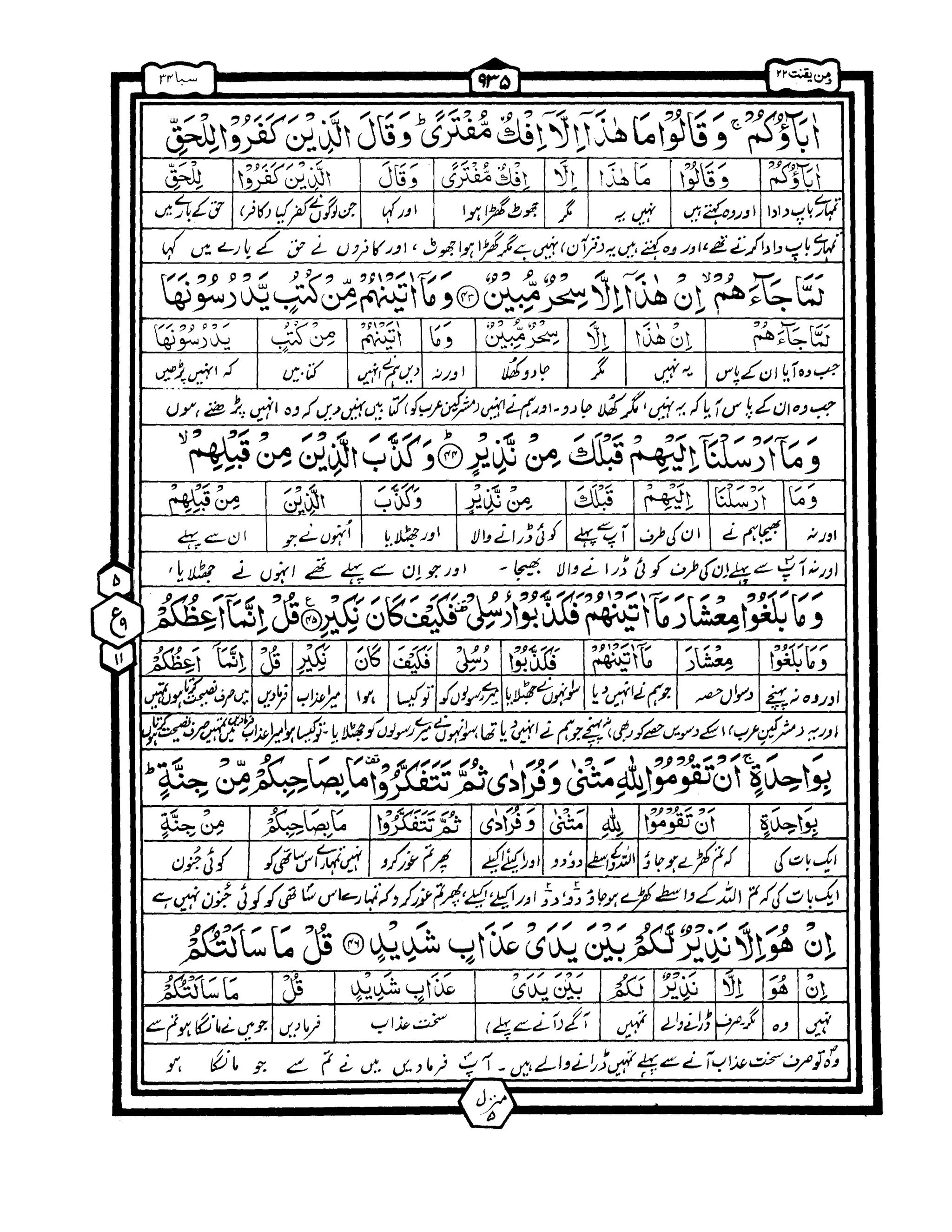 Quran with urdu translation and Tafseer | Para 22 | PDF
