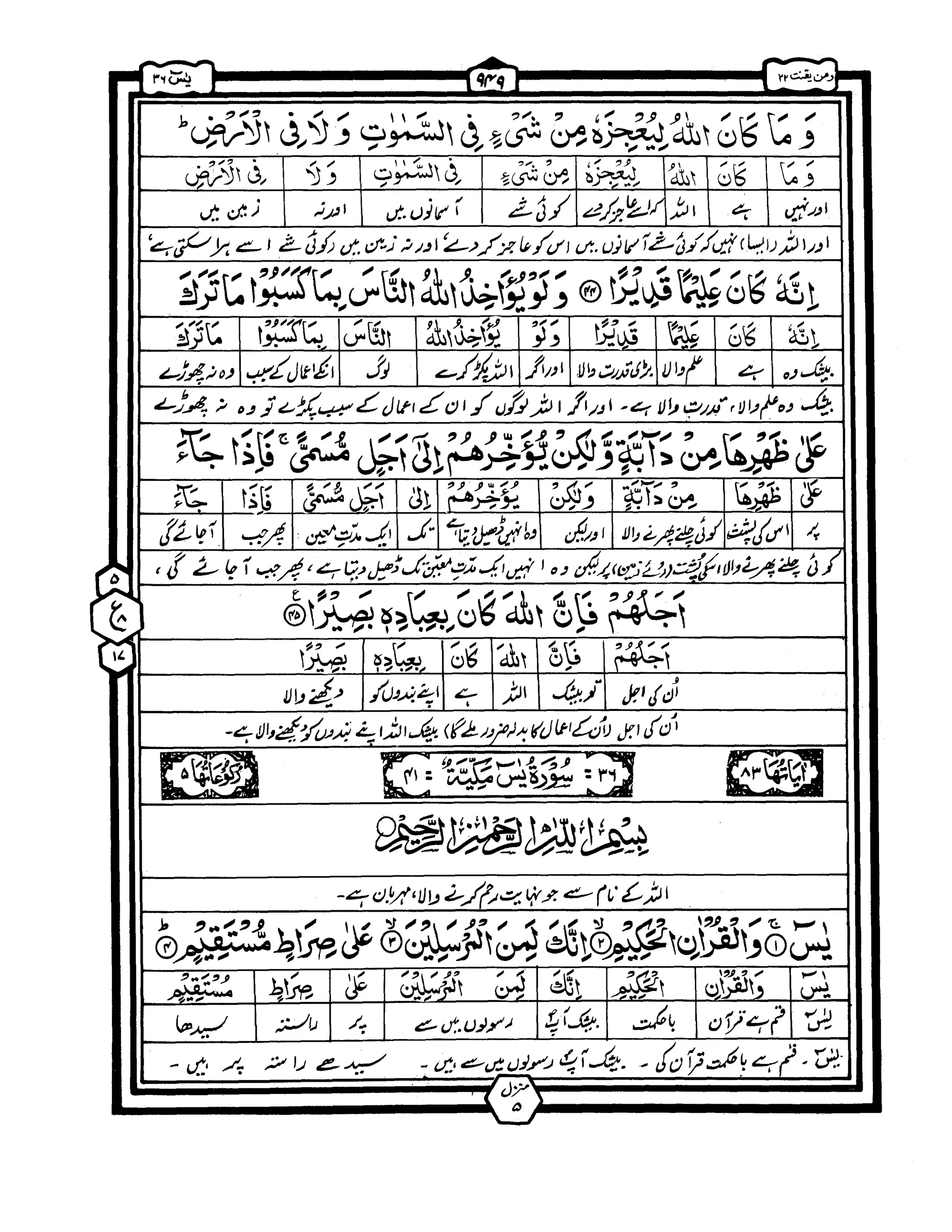 Quran with urdu translation and Tafseer | Para 22 | PDF
