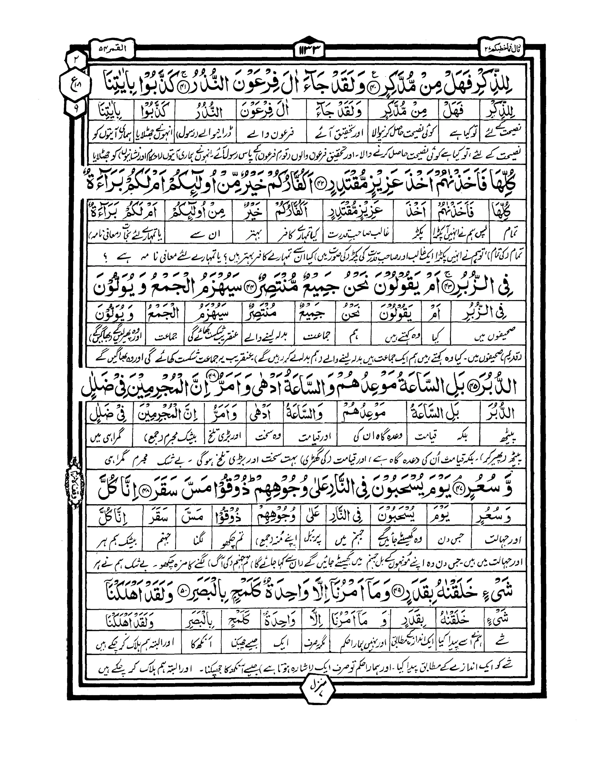 Quran with urdu translation and Tafseer | Para 27 | PDF