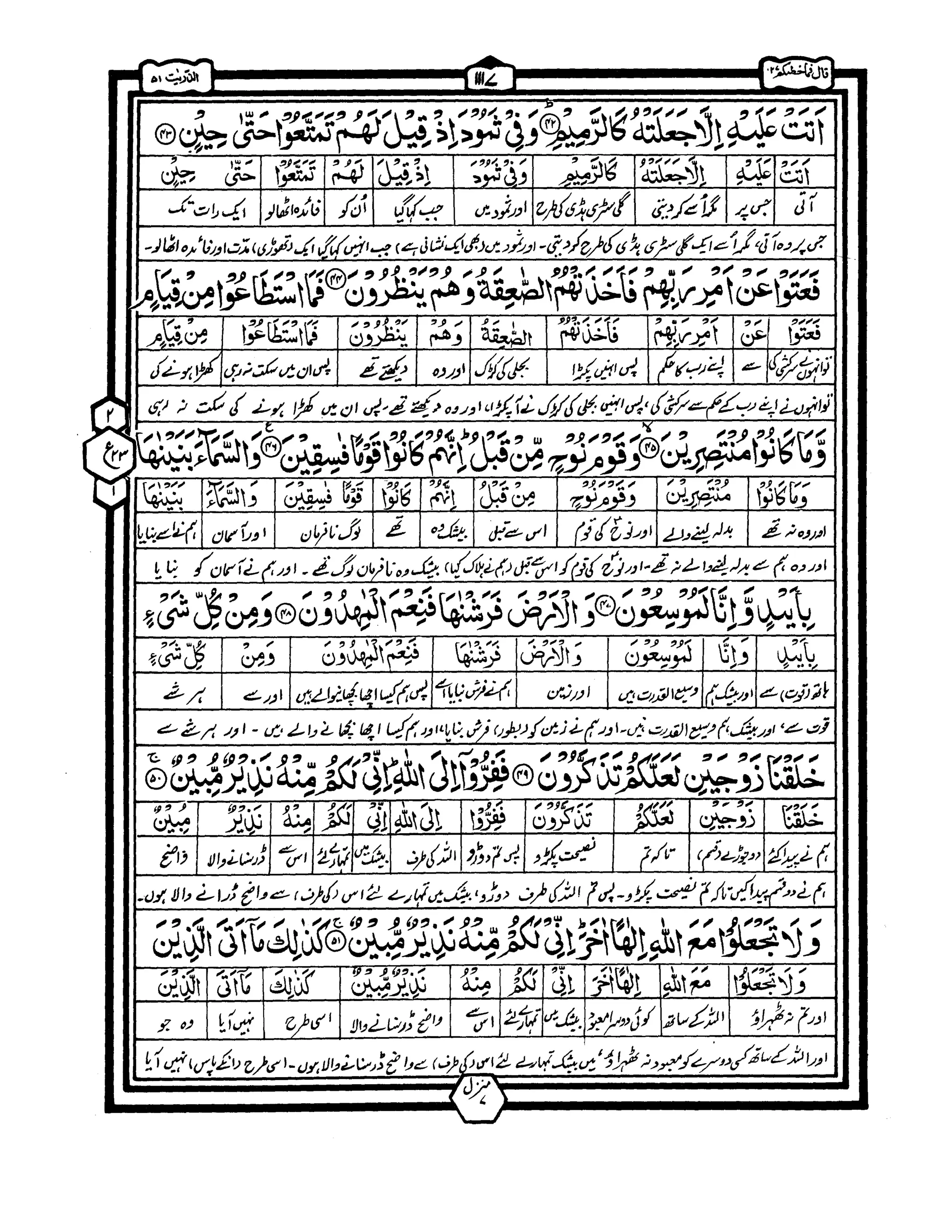 Quran with urdu translation and Tafseer | Para 27 | PDF