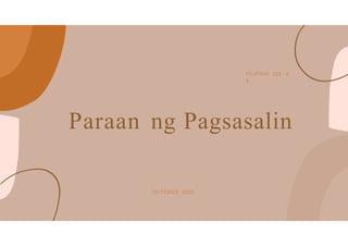 G10_Mga Paraan ng Pagsasalin ng mga Salita | PPTX