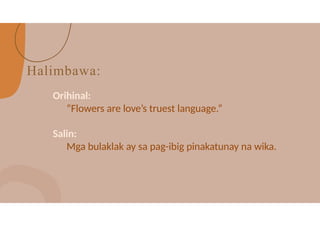 G10_Mga Paraan ng Pagsasalin ng mga Salita | PPTX