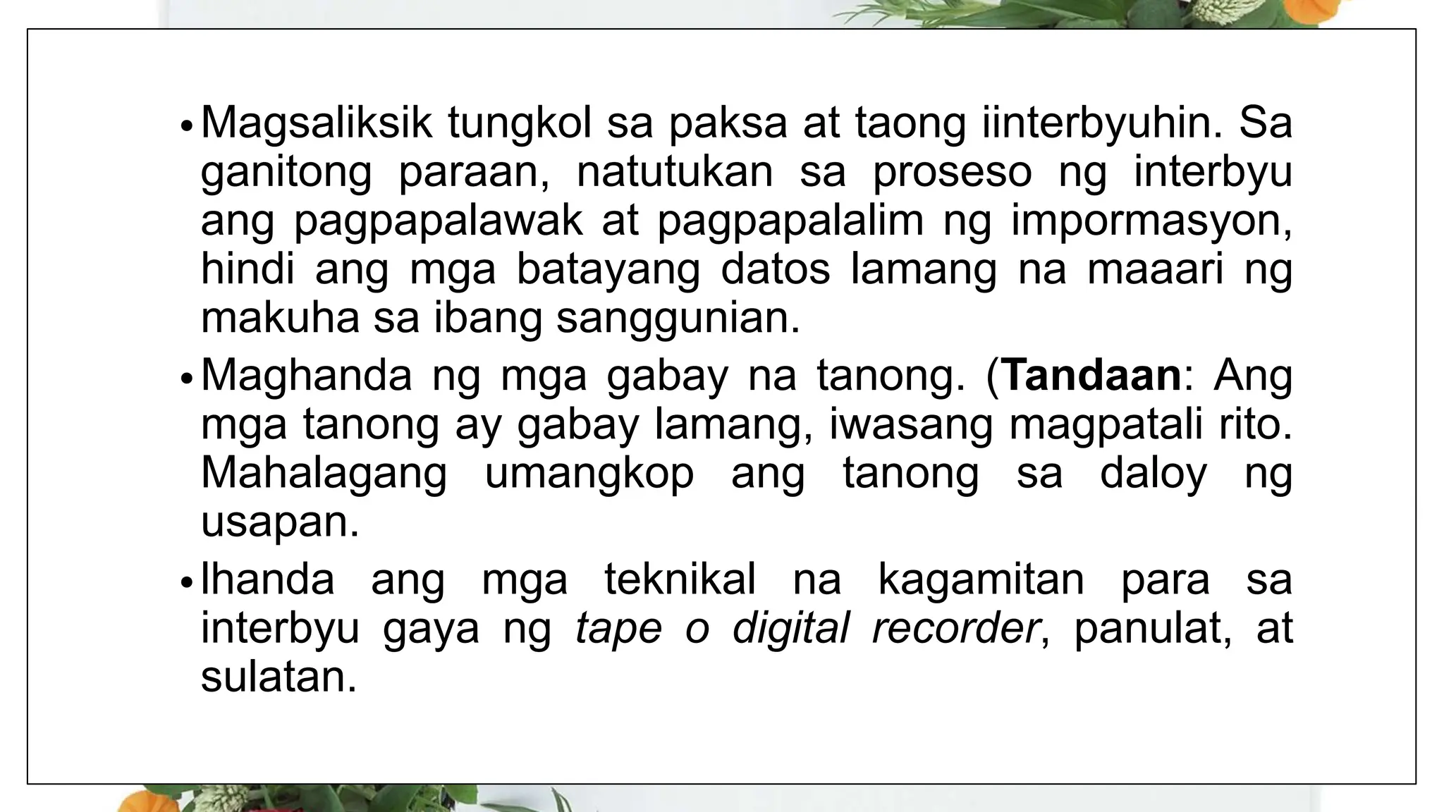 paraan sa pagkuha ng datos g11 lesson 6.pptx