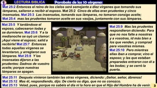 Parabola de las 10 virgenes aplicada a la idc by eliud gamez | PPT