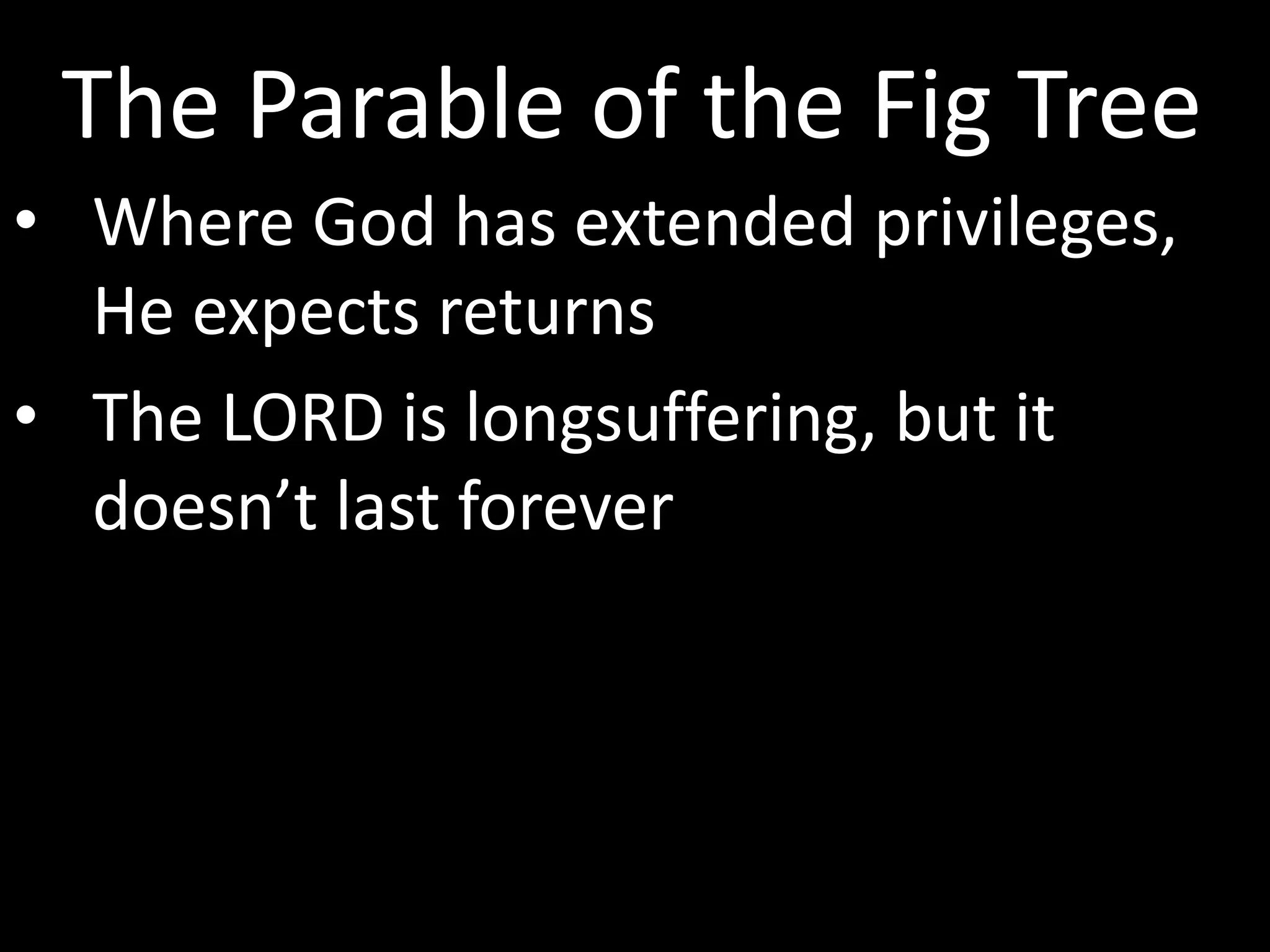 Parable of fig tree | PPTX