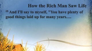 Parable of the Rich Fool | PPTX