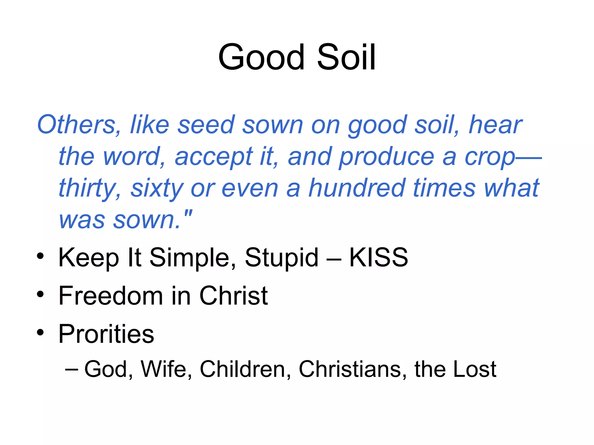 Parable of the sower | PPT | Christianity | Religion & Spirituality
