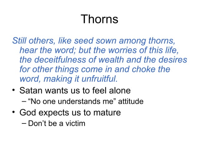 Parable of the sower | PPT | Christianity | Religion & Spirituality