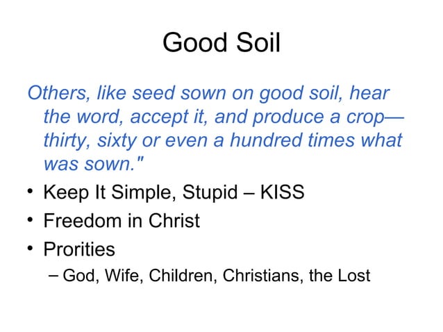 Parable of the sower | PPT | Christianity | Religion & Spirituality