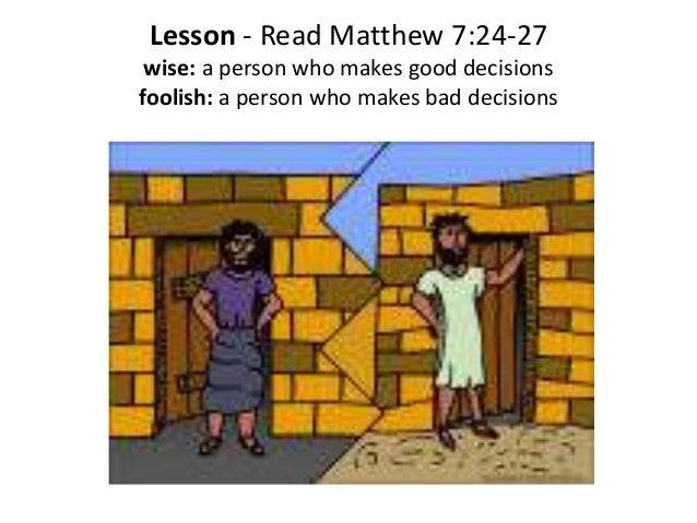Parable of the two builders