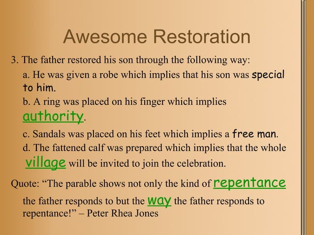 Parable prodigal son final | PPT